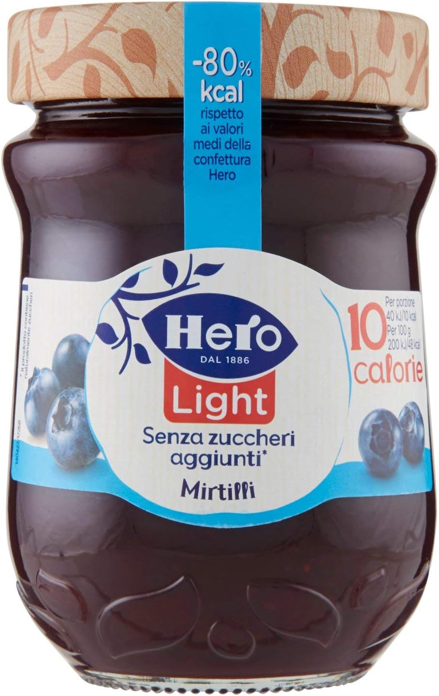 Hero Light Confettura Mirtilli, 280g : Amazon.it: Alimentari e cura ...