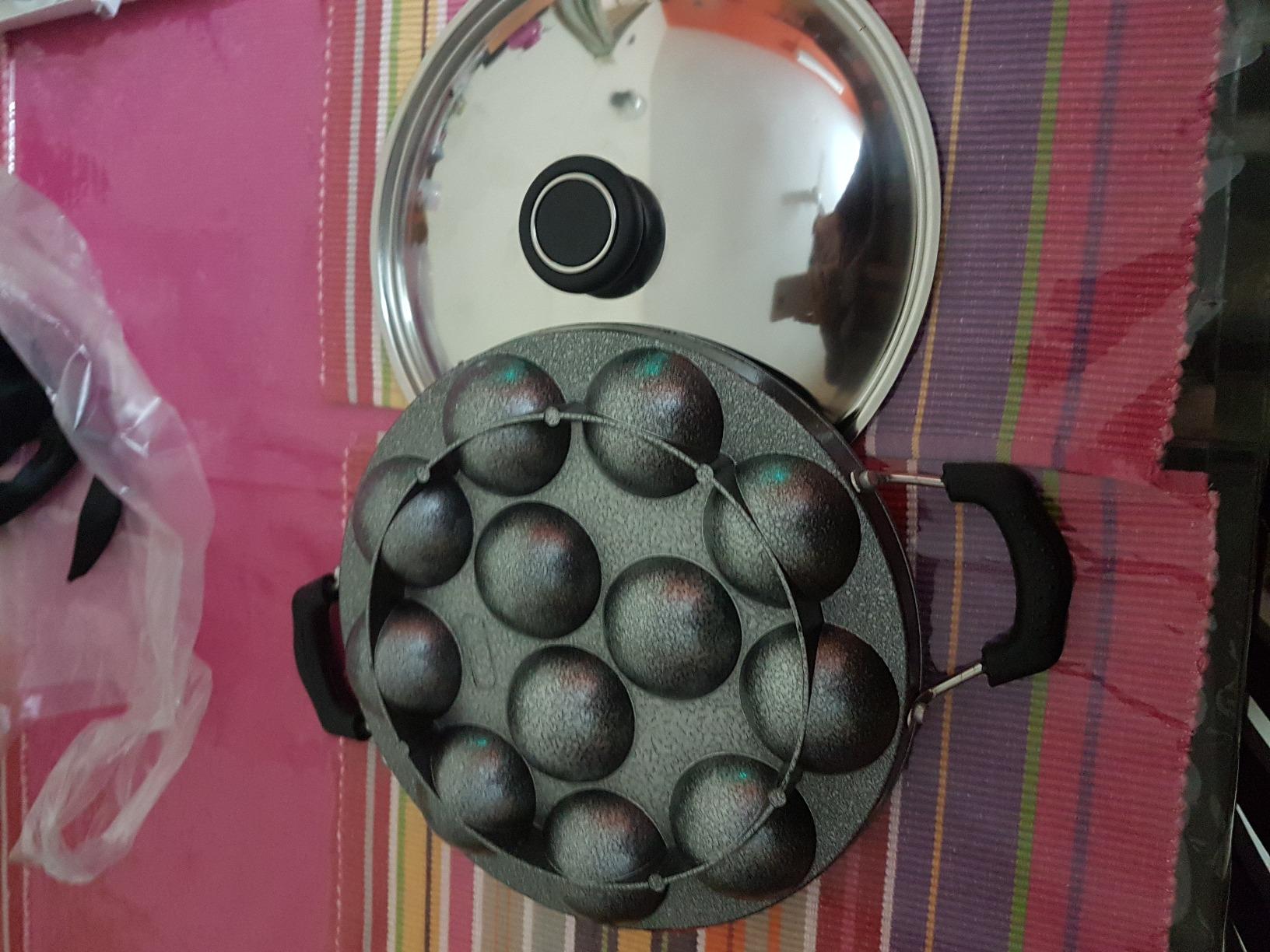 Buy Anjali 12 Cup Non Stick Appa patra Glam with Lid Online at Low ...