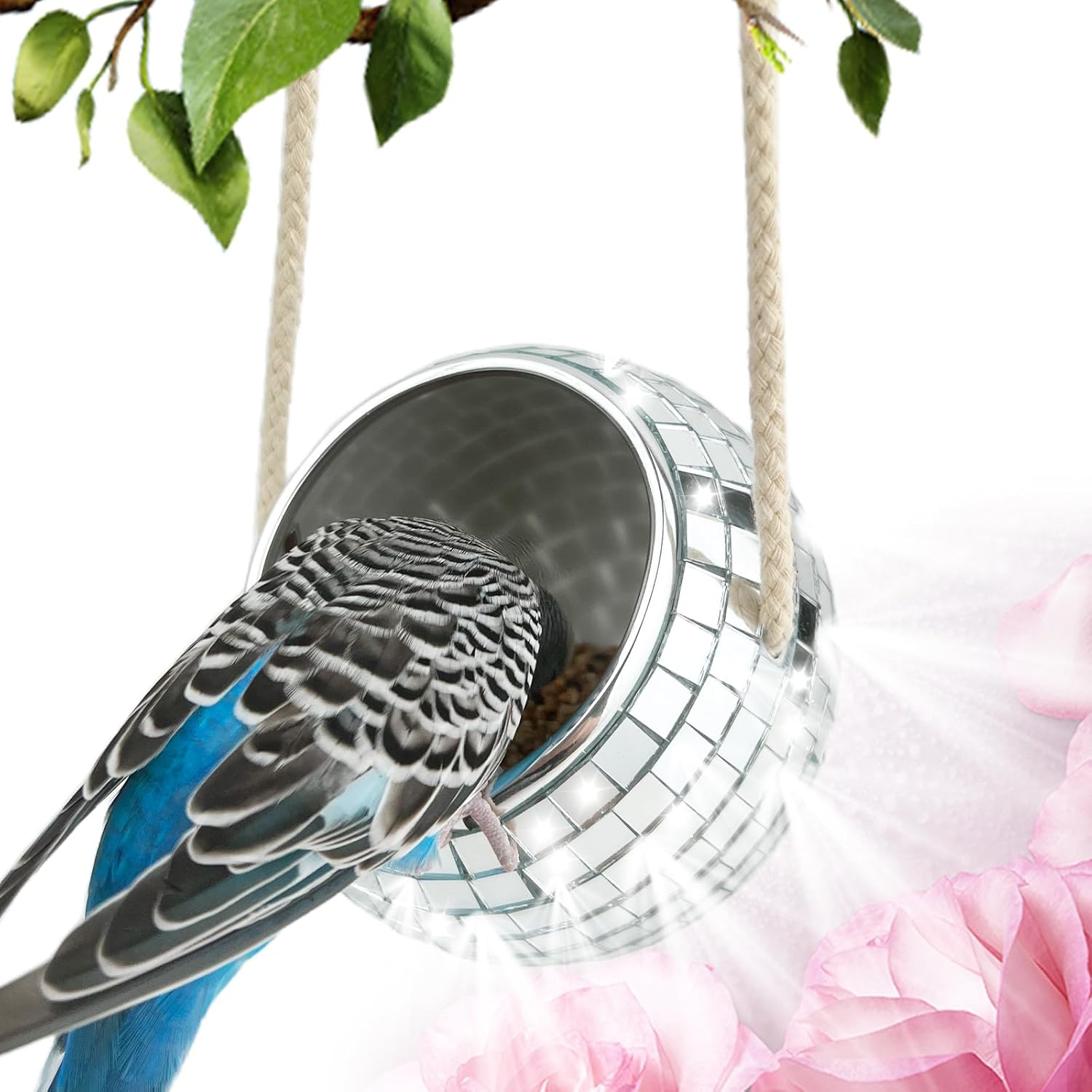 Amazon.com: FlidRunest Bird Cage Disco Feeder - Creative Hanging Bird ...