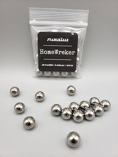 Amazon.com : HOMEWREKER™ STAHLBALLE .68 Cal Kinetic Impact PROJECTILES ...