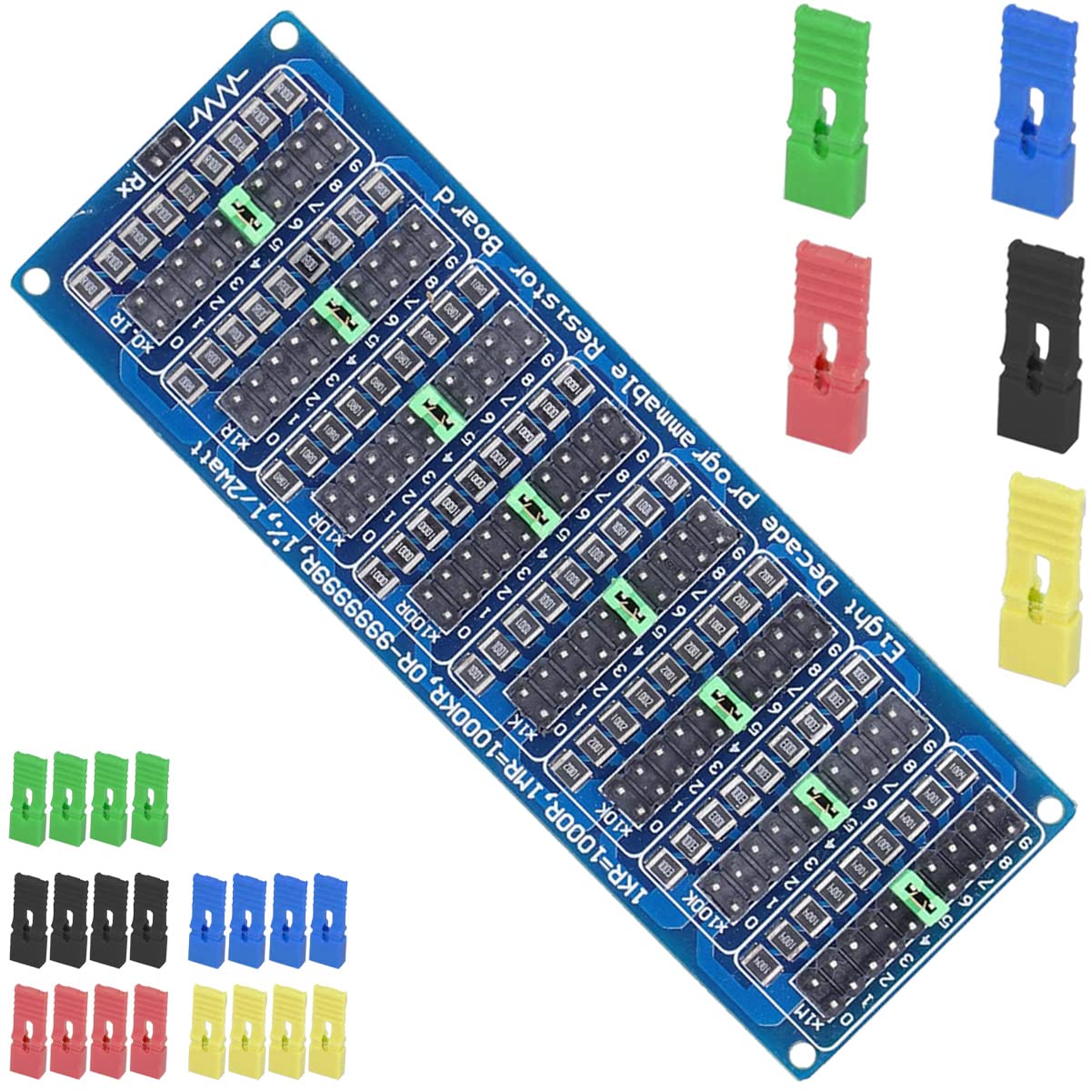 DAOKAI Programmable Resistor Board 0.1R - 9999999R Resistor Board 8 ...