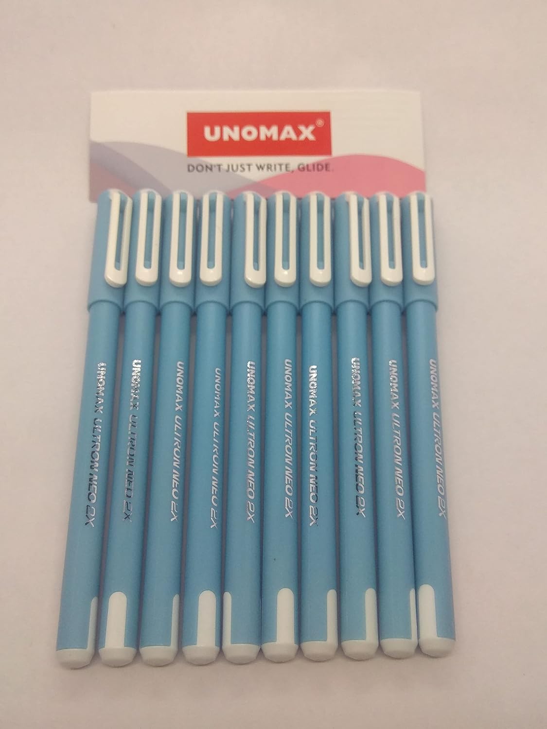 Unomax Ultron Ball Point Pen [ Pact of 10 ] Blue Colour | Stylish | For ...