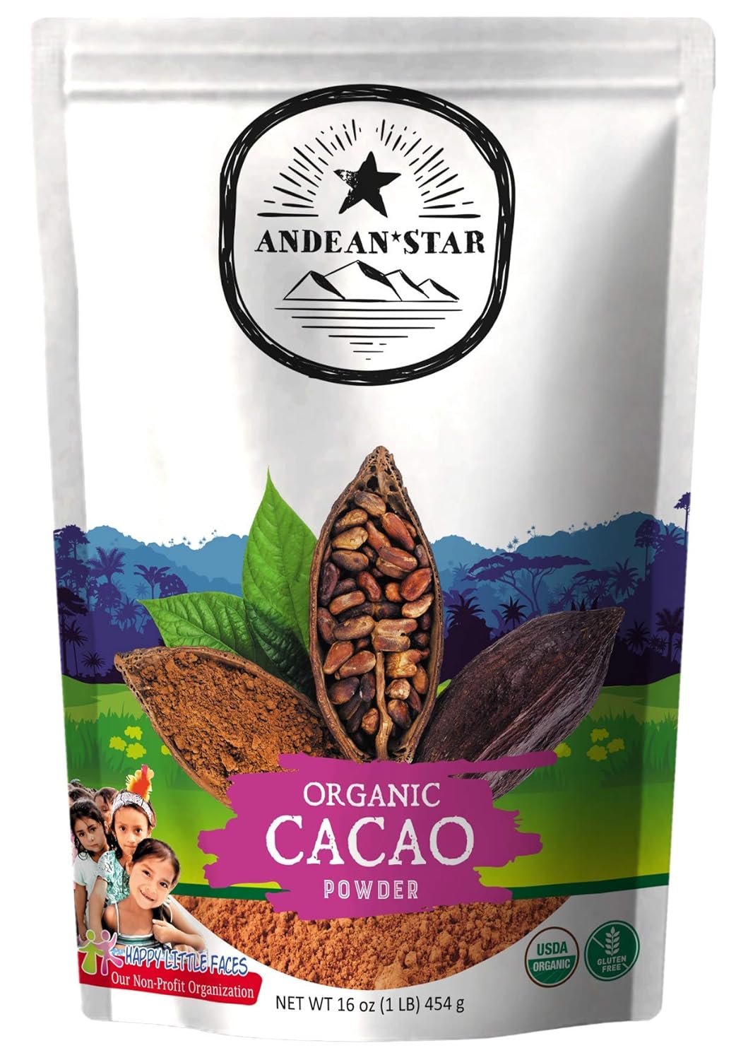 Amazon.com : Andean Star Organic Cacao Powder - Raw Peruvian Cacao ...