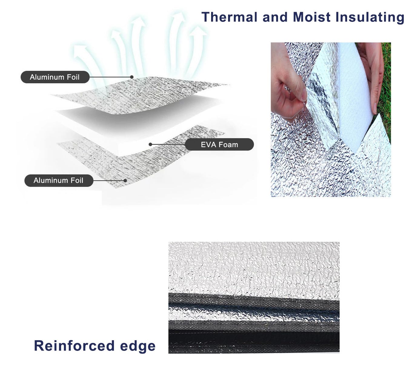 Sleeping Bag Liner Aluminum Foil Camping Mat 200x200cm - Insulation ...