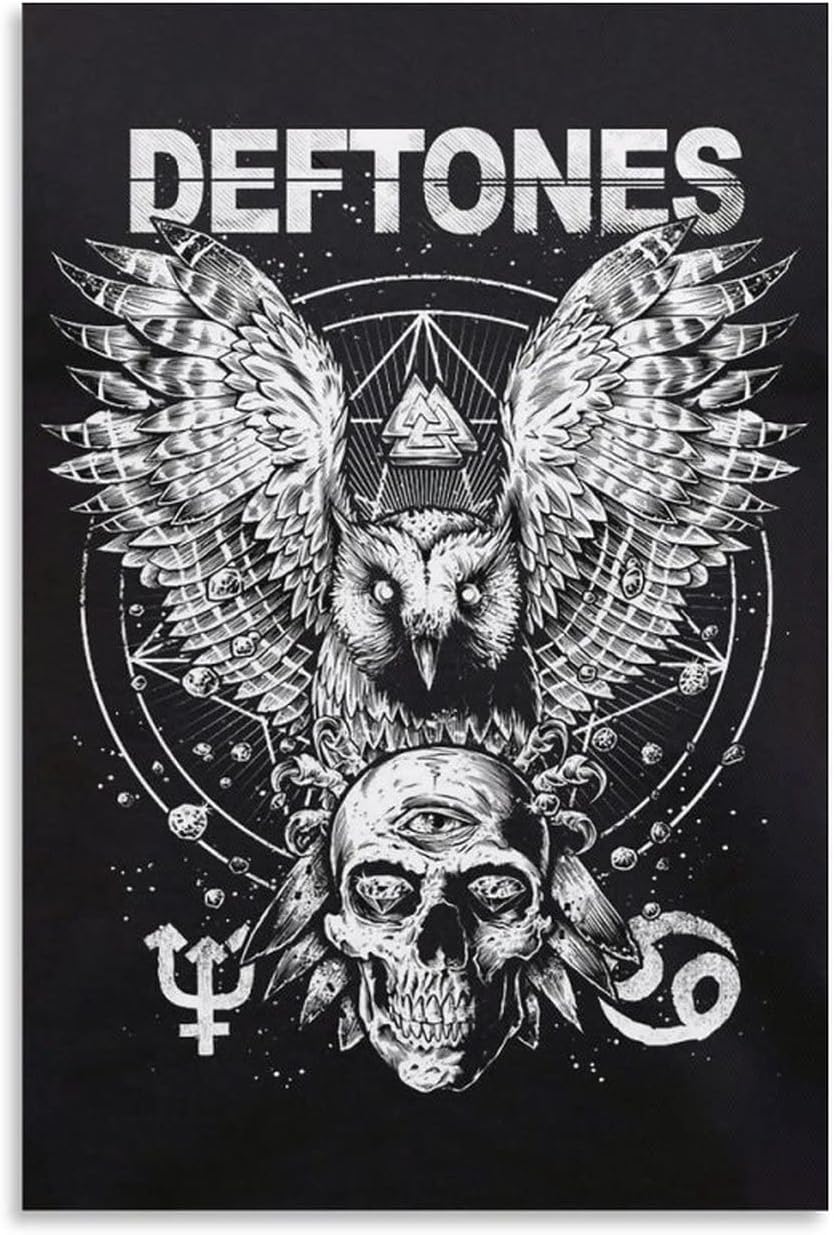 Amazon.com: XIAoma Deftones Poster Rock Band Vintage Art Cover Poster ...