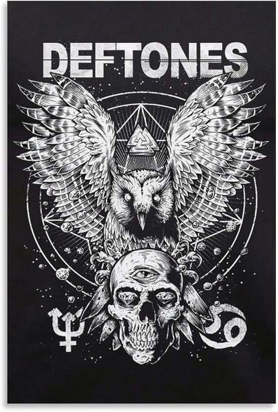 Amazon.com: XIAoma Deftones Poster Rock Band Vintage Art Cover Poster ...