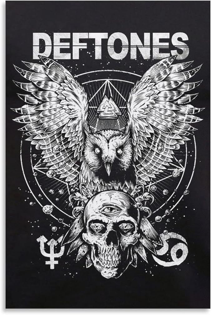 Amazon.com: XIAoma Deftones Poster Rock Band Vintage Art Cover Poster ...