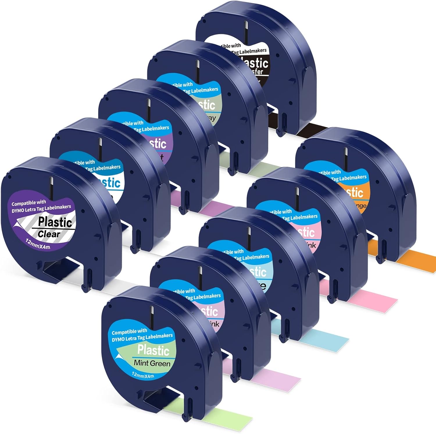 Amazon.com: Multi Colors Label Tape Compatible with Dymo Label Maker ...