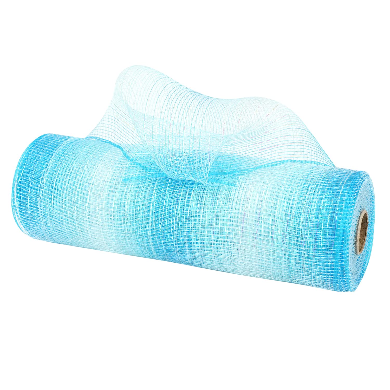 Snapklik.com : MEEDEE Blue Deco Mesh 10 Inch Blue And White Iridescent ...
