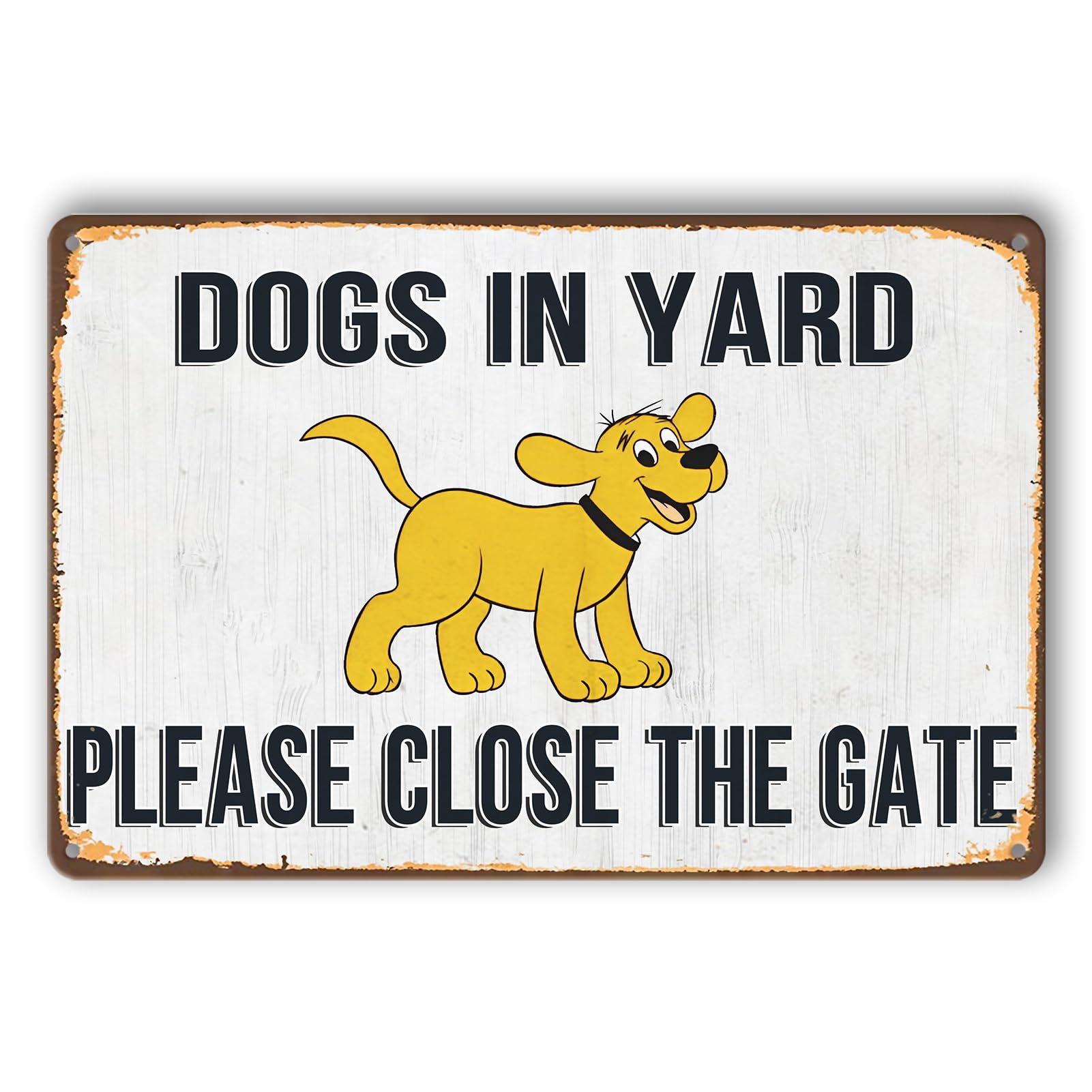 Beware Of Dog Signs For Fence Dog In Yard Keep Gate Closed Sign Dogs On ...