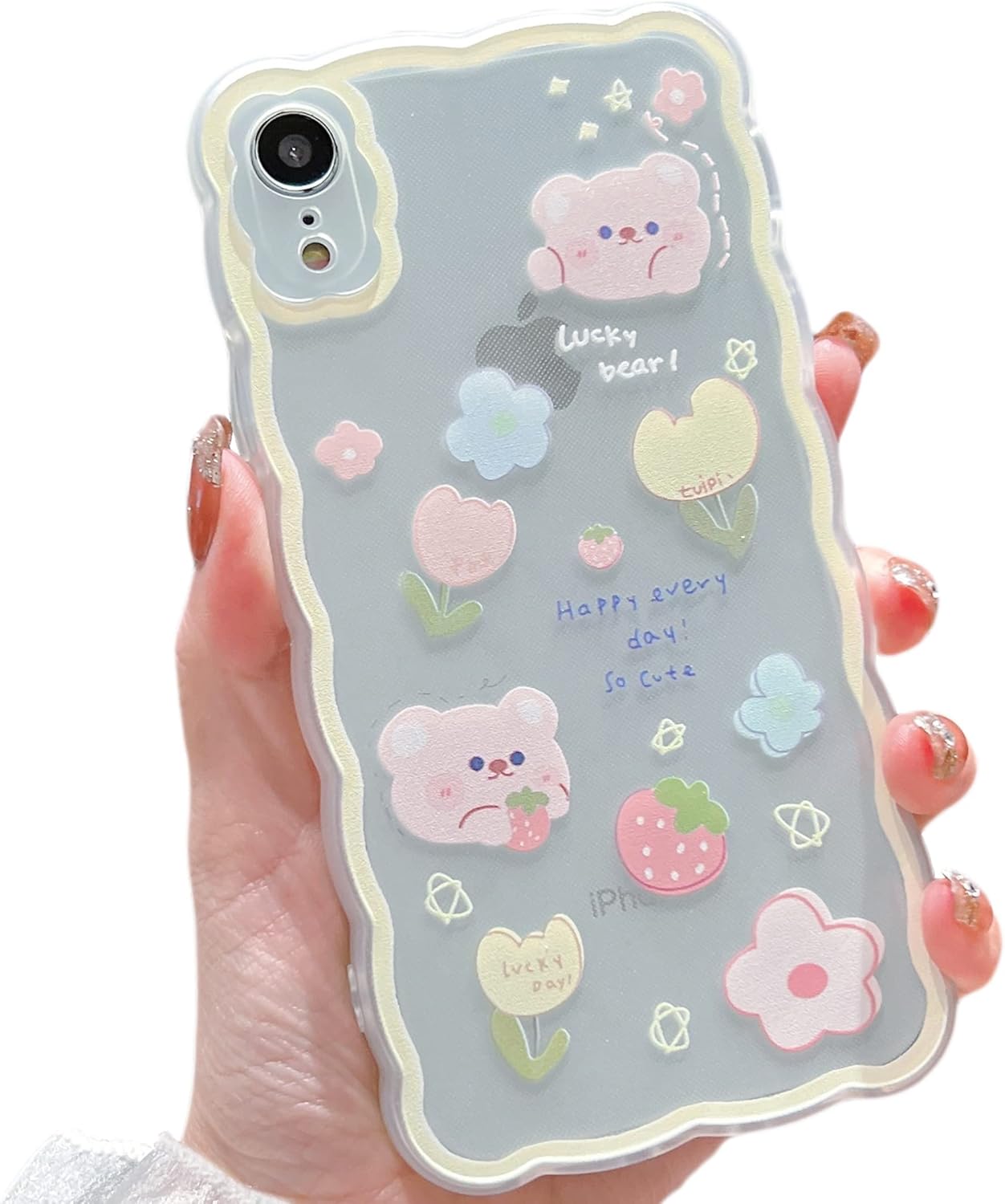 SZXYCZL Compatible with iPhone XR Case Cute Cartoon Floral Butterfly ...