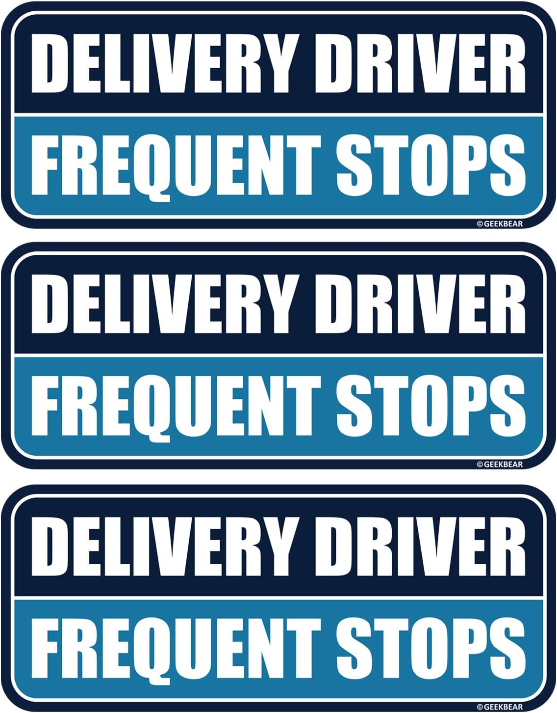Amazon.com: GEEKBEAR Delivery Driver Frequent Stops Car Magnet ...