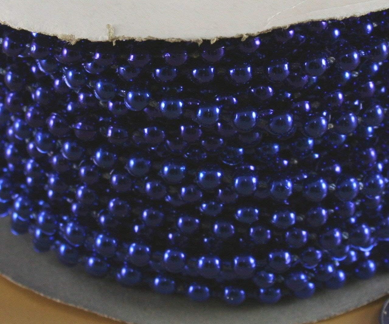 Amazon.com: 4mm Faux Pearl Plastic Beads on a String Craft Roll ...