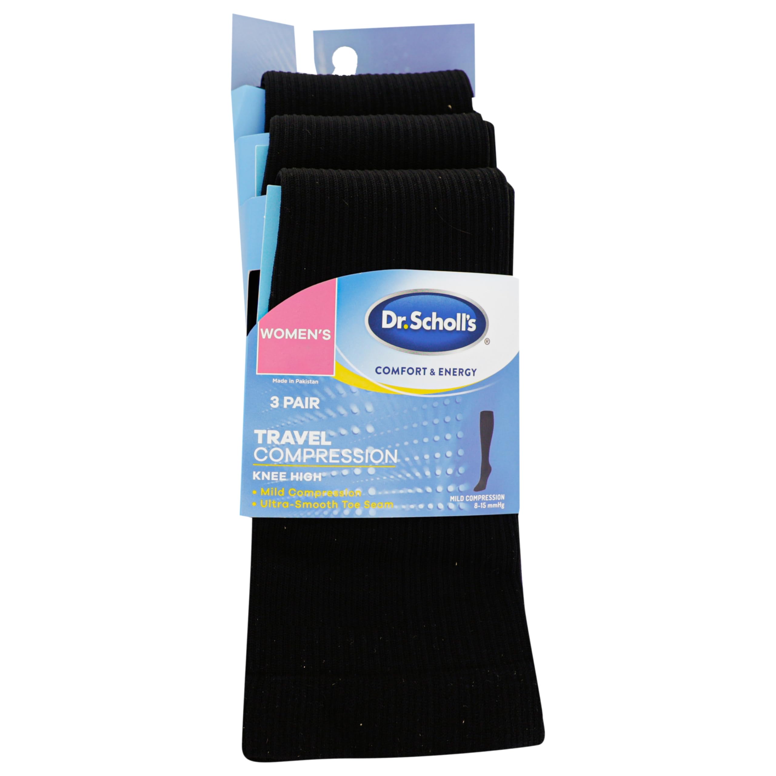 Snapklik.com : Dr. Scholls Women Travel Compression Knee High - 3 Pair ...