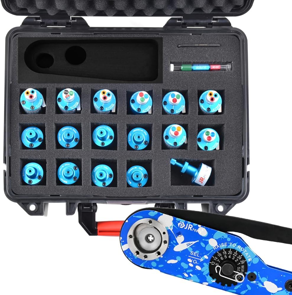 DMC AFM8 Crimp Tool, 8 Indent Crimp, Qualified to M22520/2-01, Wire ...