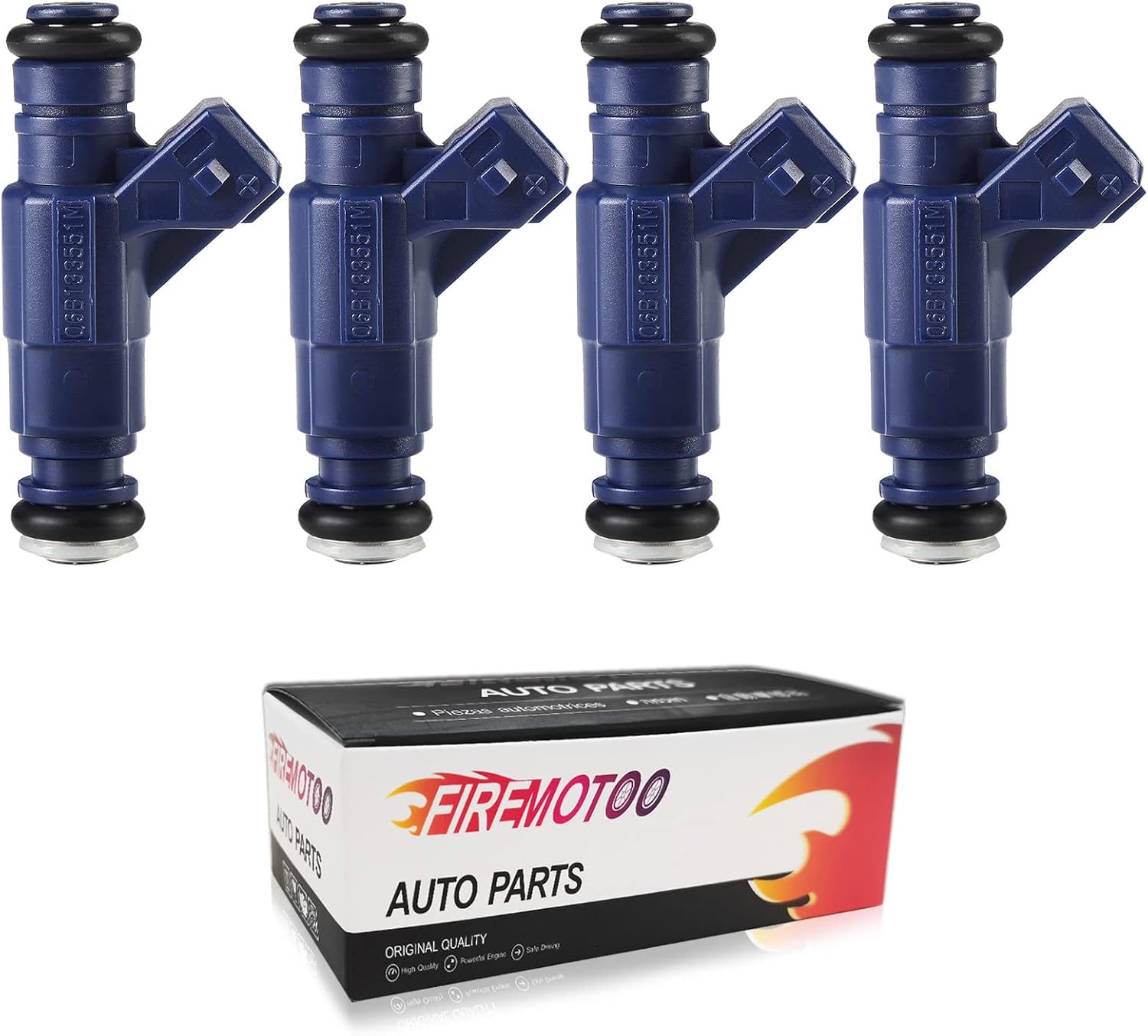 Amazon.com: FIREMOTOO Juego de 4 inyectores de combustible compatibles ...