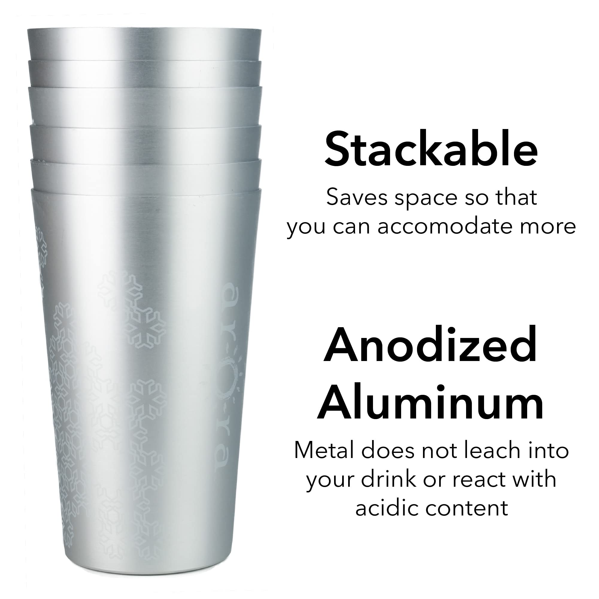 Snapklik.com : Aluminum Cups For Drinks, Metal Color-Changing Silver ...