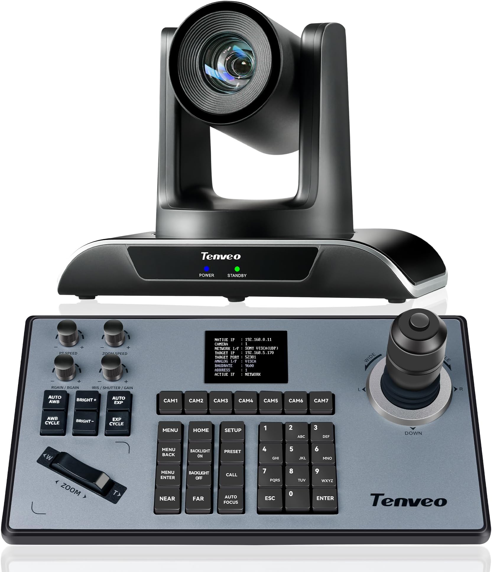Amazon.com: Tenveo PTZ Camera and Controller Bundle/Kits - 20X PTZ ...