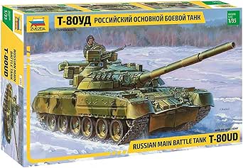 Amazon.com: Zvezda Modelos Ruso T-80 UD Modelo Kit : Arte y Manualidades