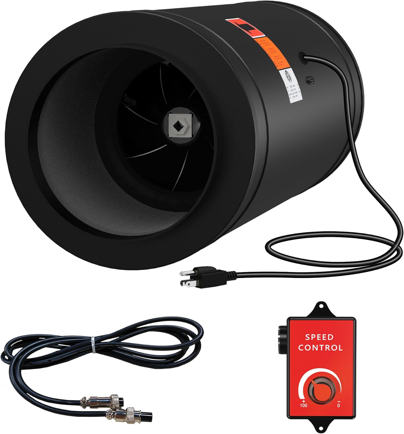 Amazon.com: 8 Inch Inline Duct Fan Built with Silencer with Speed ...