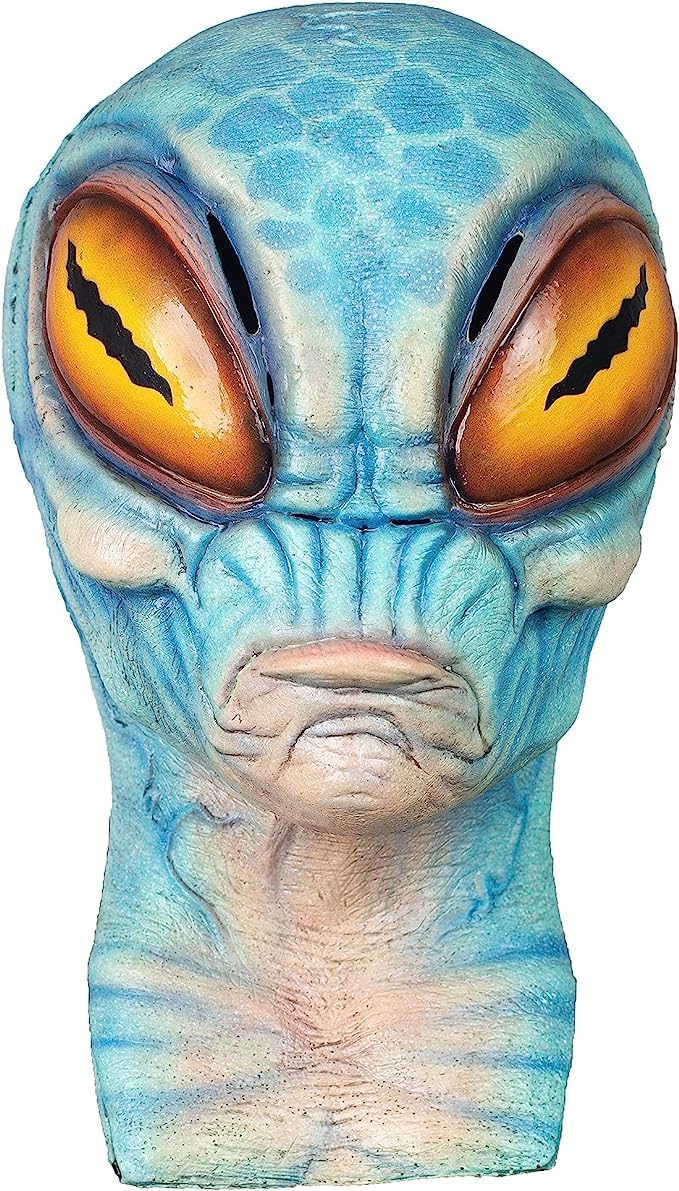 Amazon.com: Deluxe Alien Tetz Adult Halloween Mask : Clothing, Shoes ...