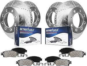 Amazon.com: Detroit Axle - Brake Kit for 20-24 Chevrolet Silverado 20-23 GMC Sierra 3500 HD ...