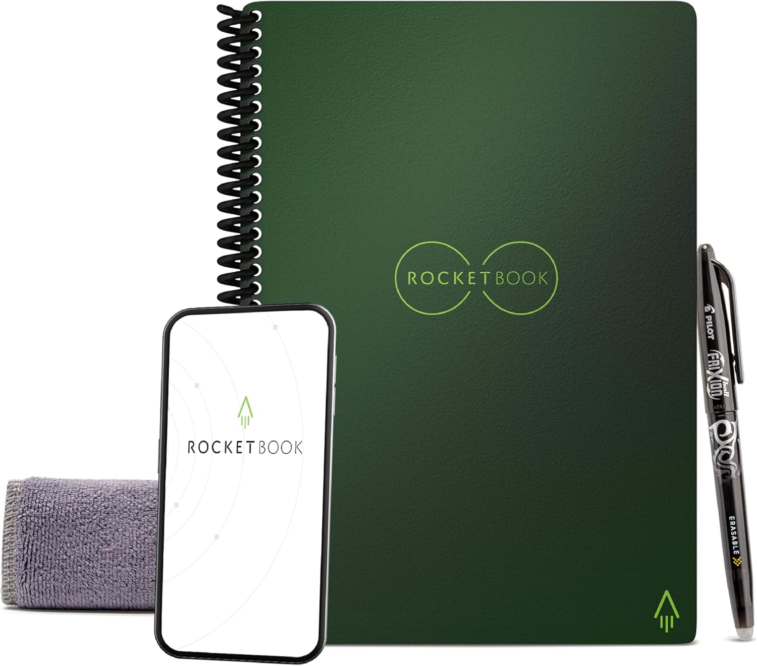 Amazon.com: Rocketbook Core Reusable Spiral Notebook, Executive Size ...
