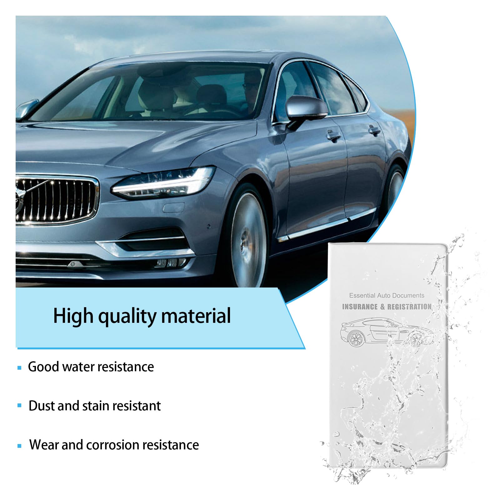 Snapklik.com : Augeny Car Registration And Insurance Holder, Essential ...