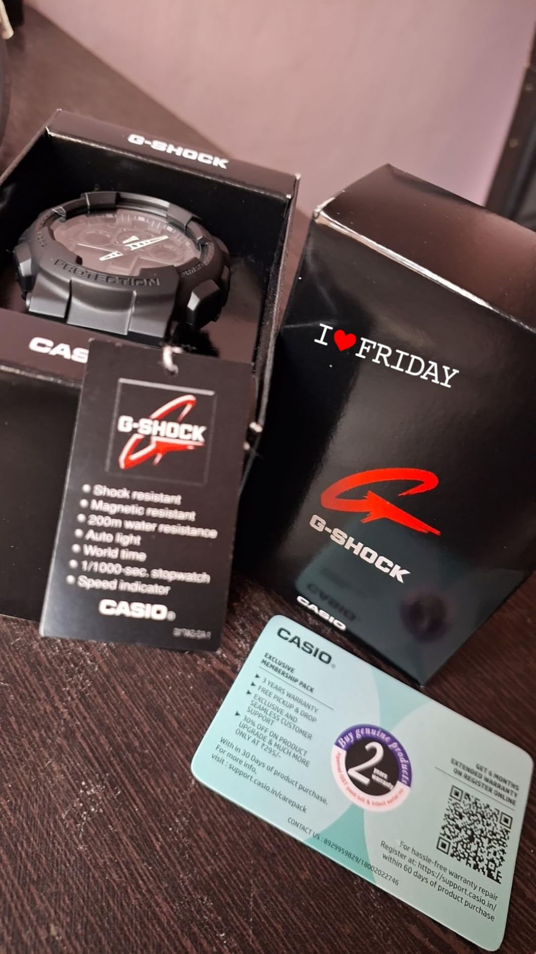 Casio G-Shock GA-100-1A1DR Analog-Digital Black Dial Men Watch Black ...
