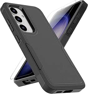 Amazon.com: for Samsung Galaxy S24 Case: Dual Layer Protective Heavy Duty Cell Phone Cover ...