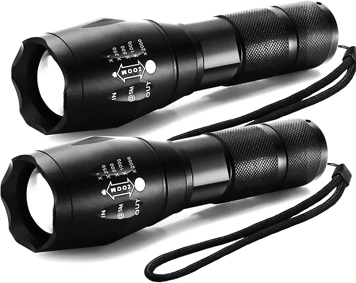 Victoper LED Tactical Torch Set [2 Pack], Super Bright Portable LED ...