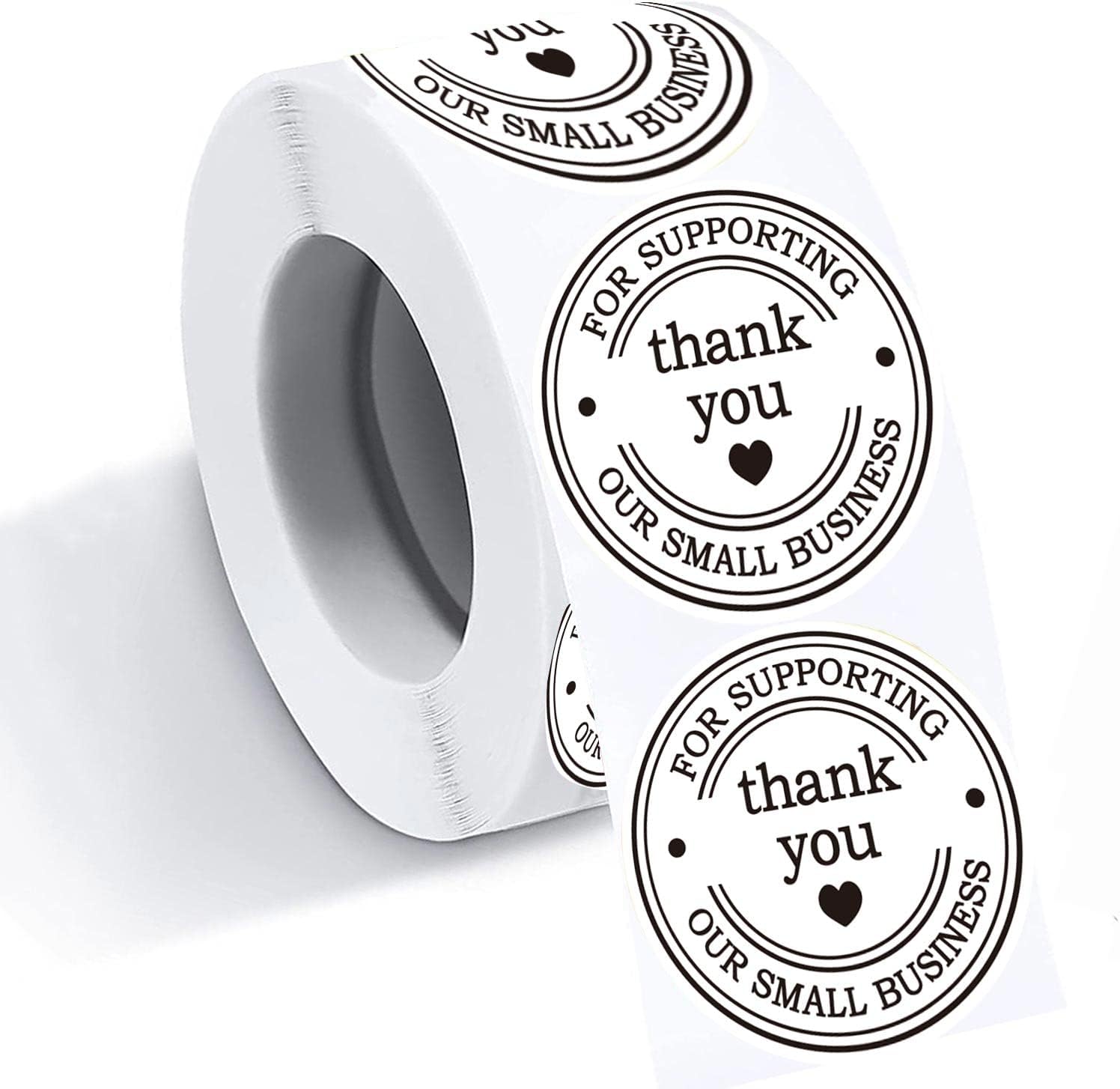Amazon.com : 1.5" Round Thank You Stickers - Printed Thank You for ...