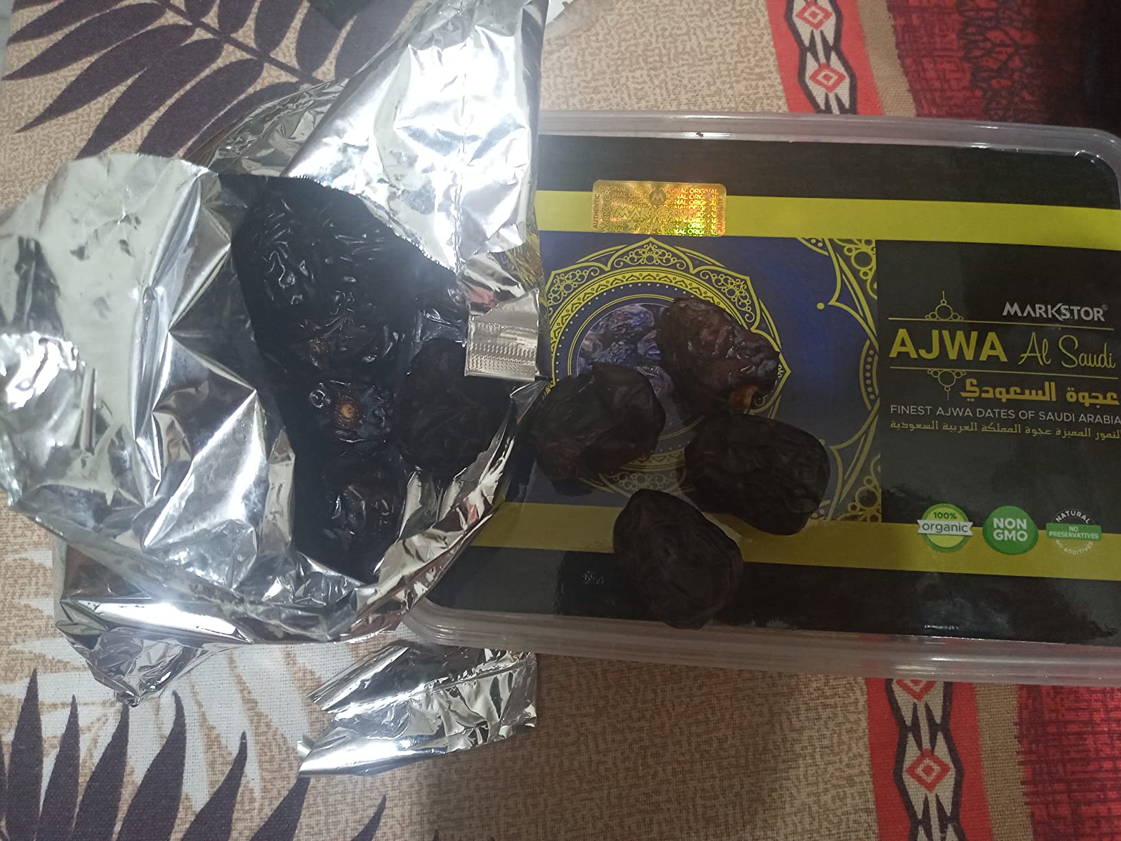 MARKSTOR Ajwa Al-Saudi - Finest Original Fresh Ajwa Dates (Khajoor ...