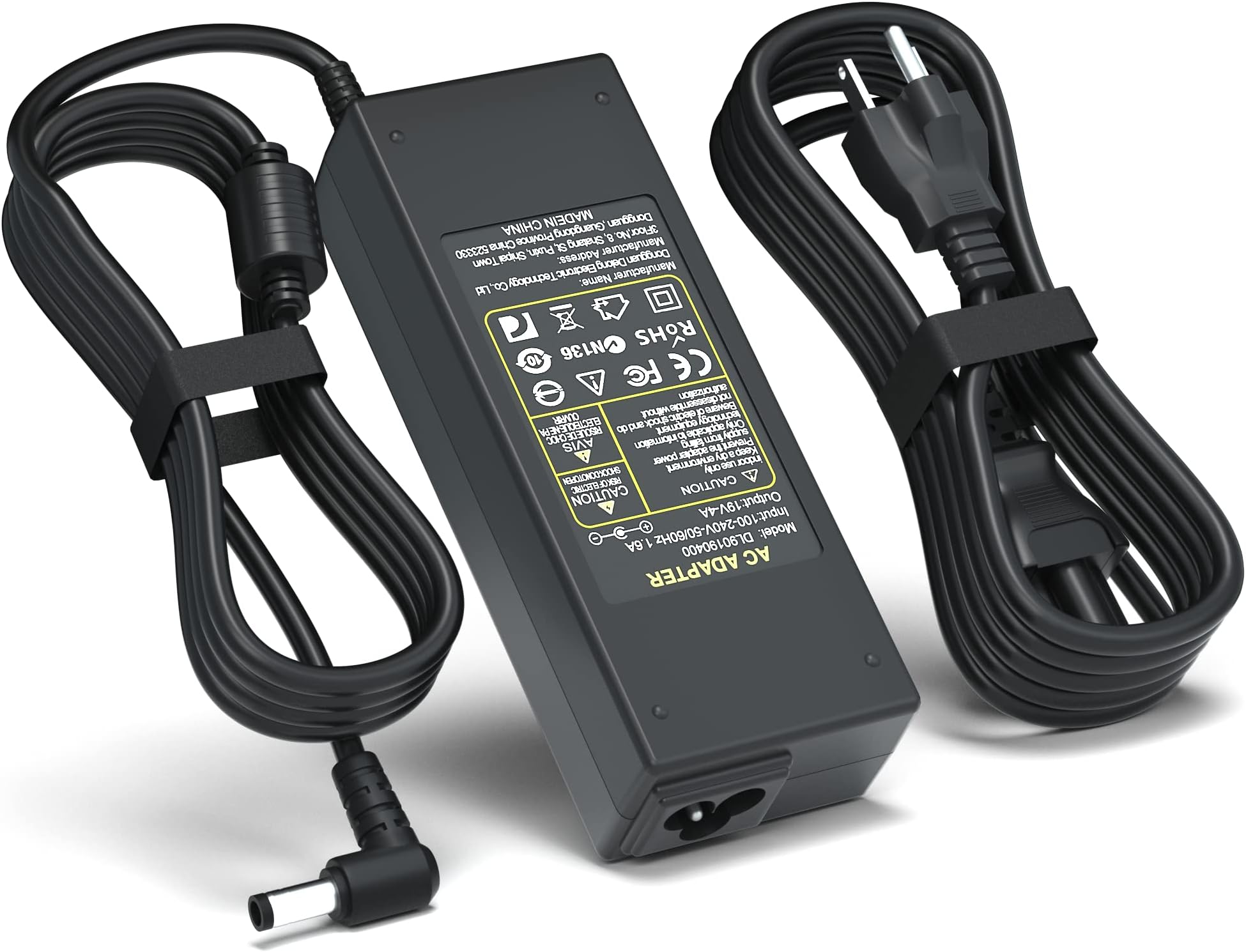 Amazon.com: Powe Cord for LG Monitor DC 19V 3.42A for LG Monitor 34" 32 ...