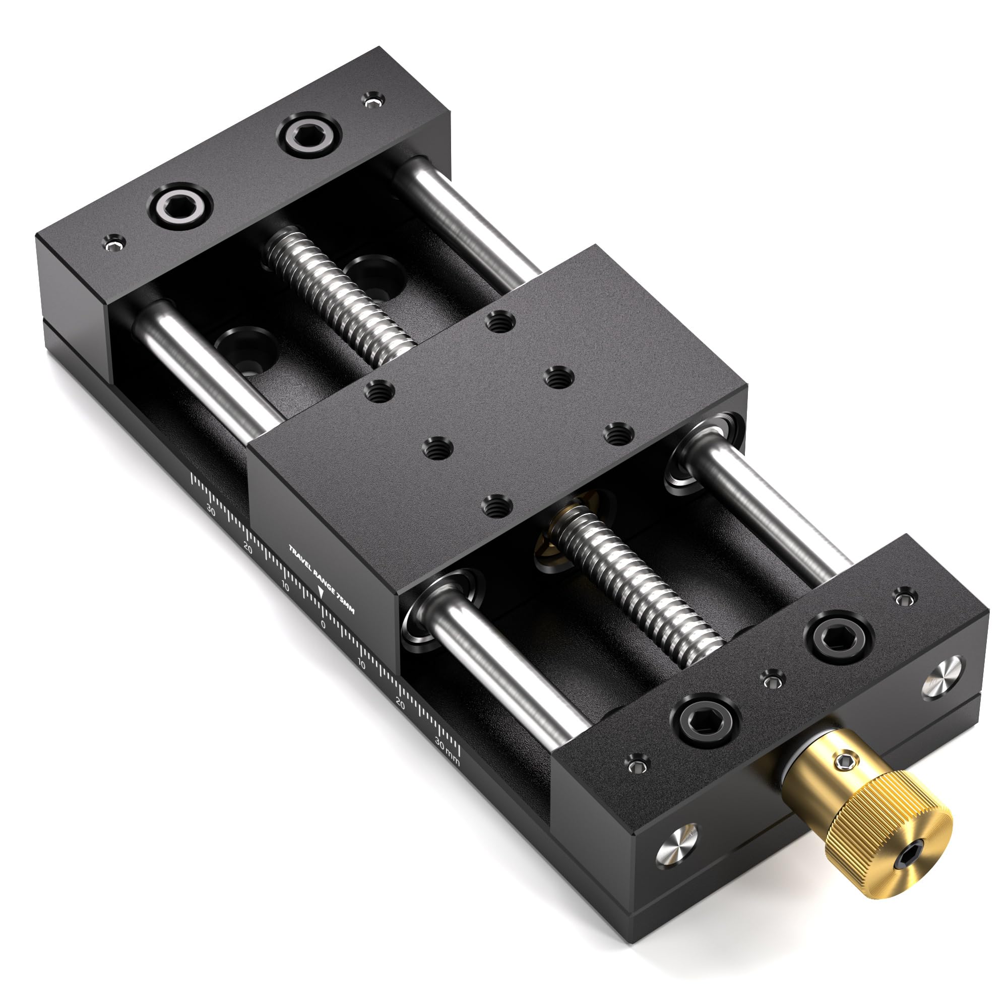 Snapklik.com : Manual Linear Stage 75mm Sliding Table Linear Rail Guide ...