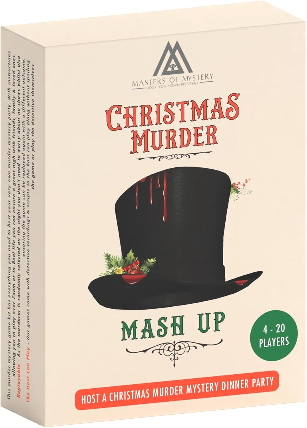 Amazon.com: Replayable Victorian Christmas Murder Mystery Dinner Party ...