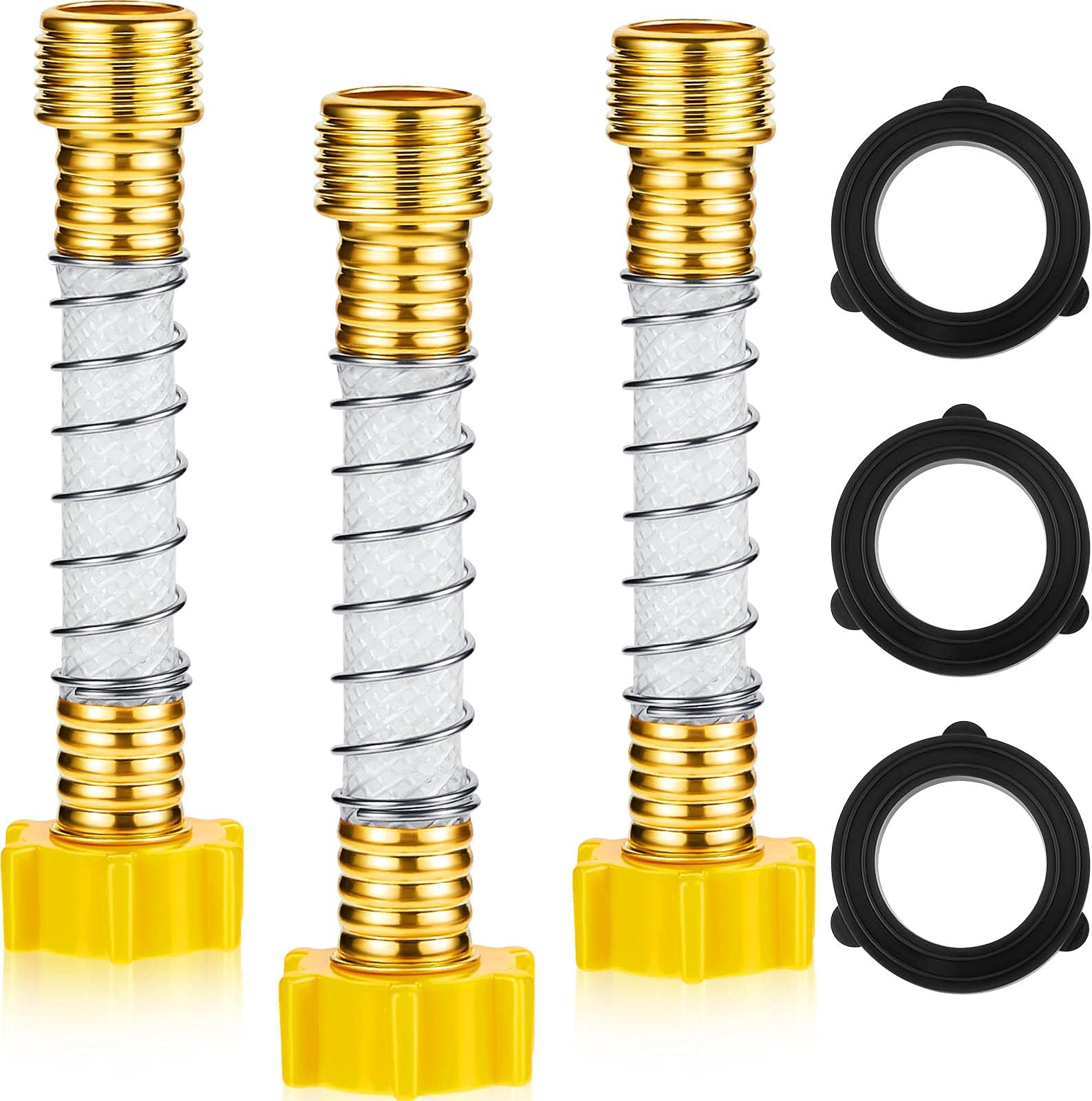 Amazon.com : LIULO TOOL 2 Pack Garden Hose Protector, Brass Hose ...