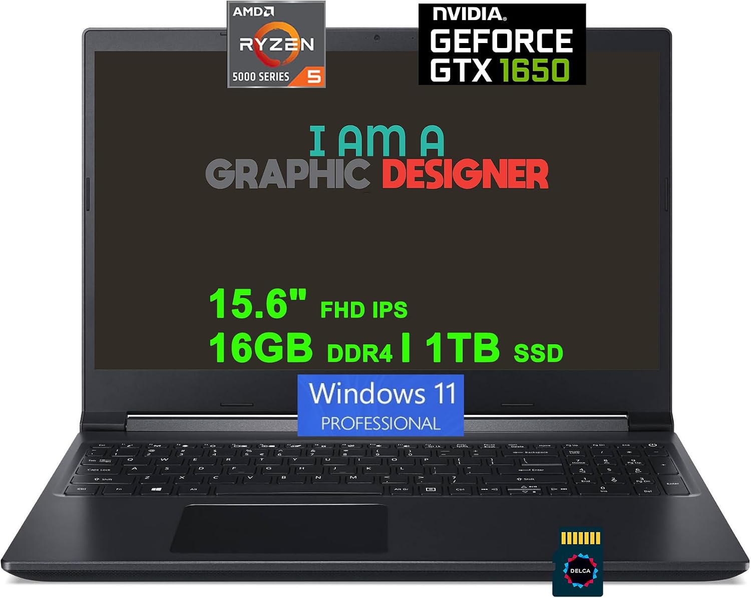 Amazon.com: acer Aspire 7 Creator Laptop | 15.6" FHD IPS | AMD 6-core ...