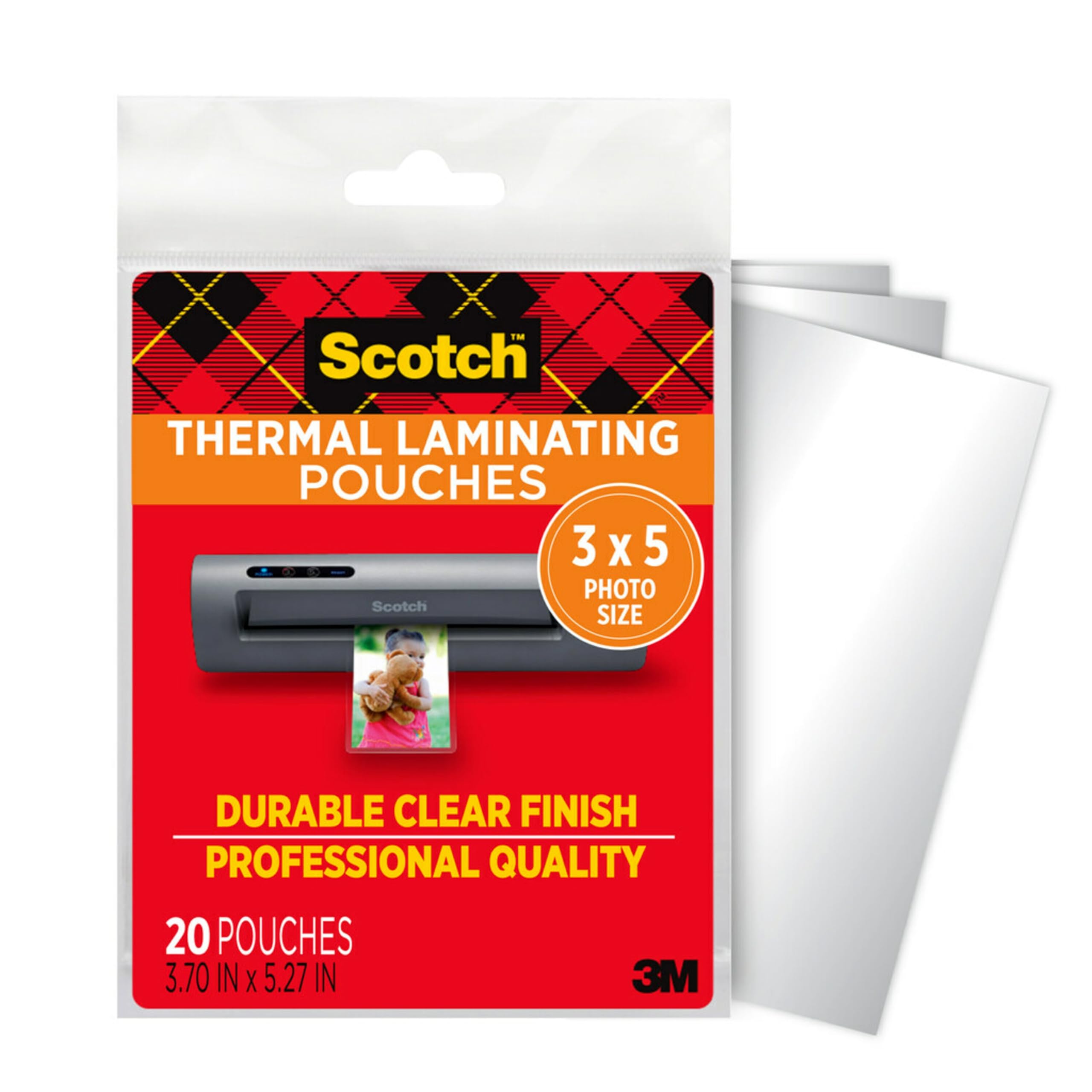 Amazon.com: Scotch Thermal Laminating Pouches Premium Quality, 5 Mil ...