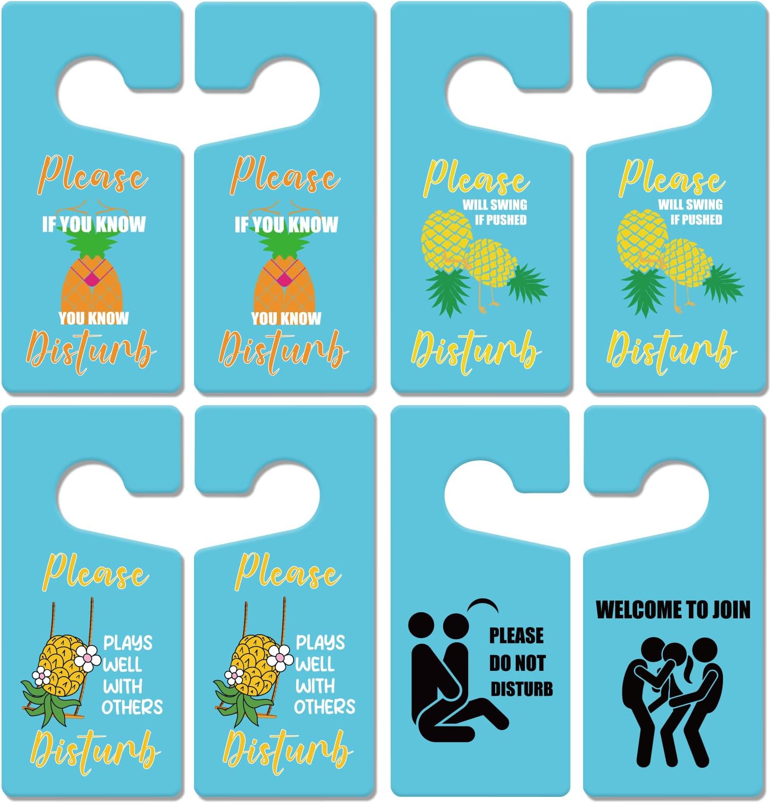 Amazon.com: Honey Dew Gifts, Please Disturb, Door Hangers, Door Knob Hanger, Funny Door Signs ...