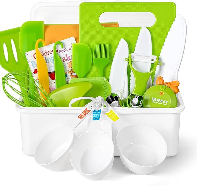 Amazon.com: 30PCS Kids Cooking Sets Real, Kids Cooking and Baking Gift ...