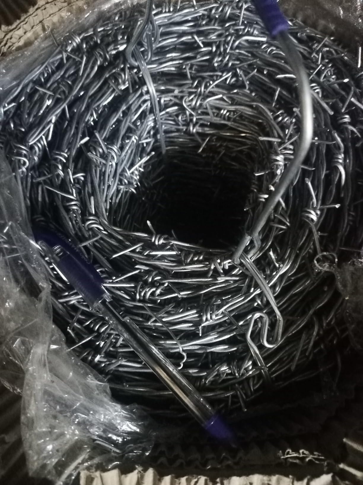 Barbed Metal Wire for Fencing with Free G.I. Wire and Safety Gloves ...