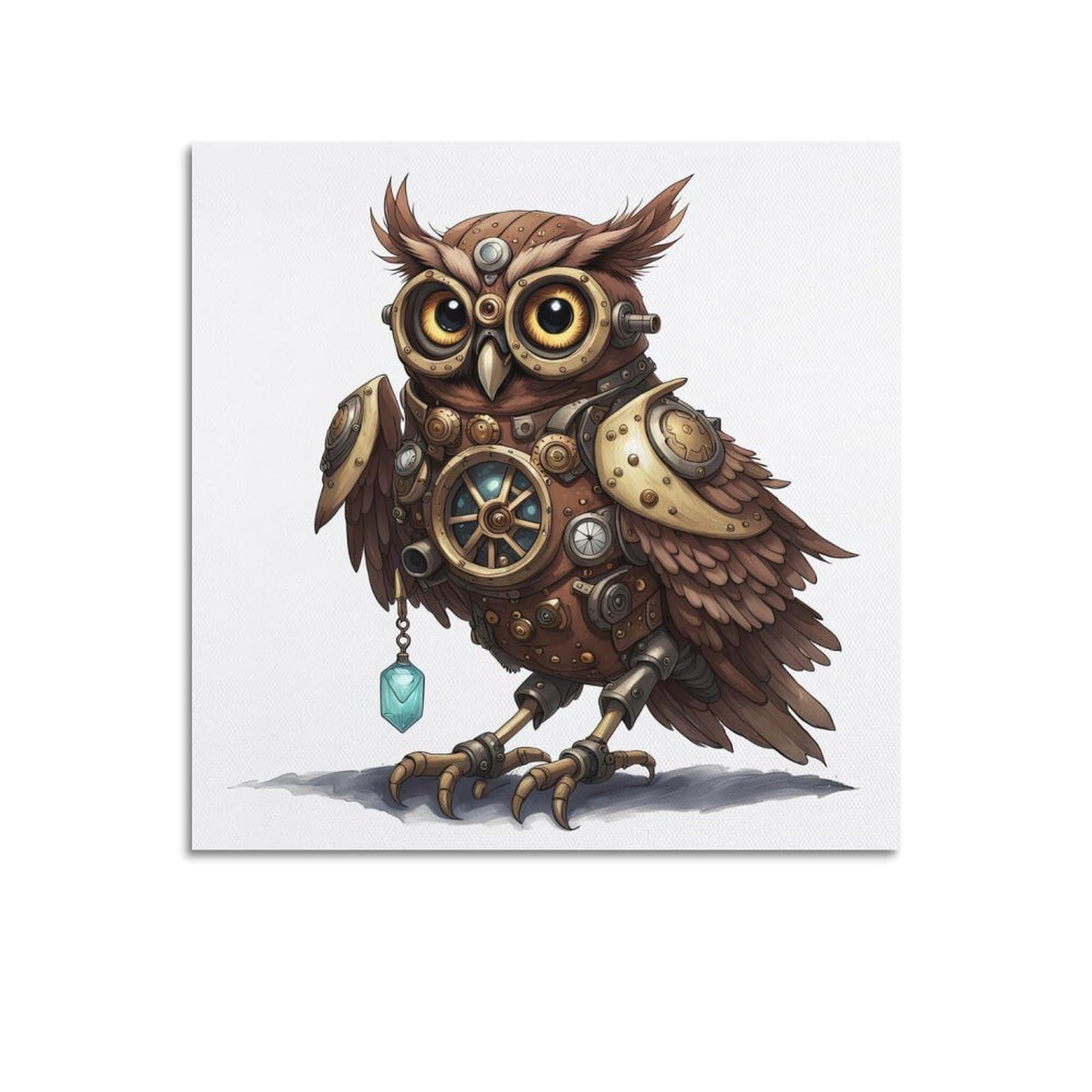 Mechanical Owl Tattoo Esschert Staked Metal Mechanical Owl In Flight