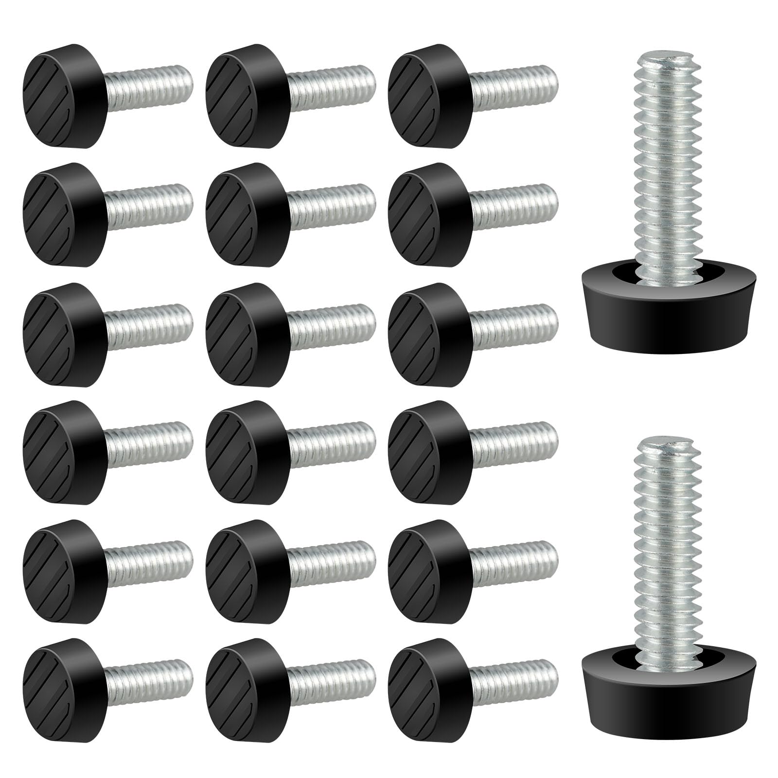 Amazon.com: 1/4" Thread Furniture Levelers Adjustable Furniture Feet ...