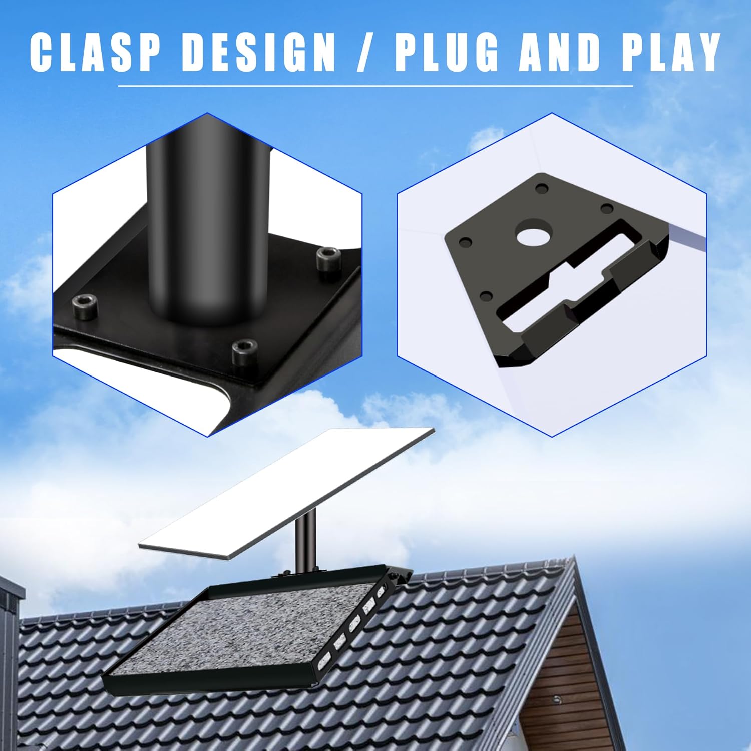 Adjustable 20° Tilt Starlink Roof Ridge Mount, Nepal | Ubuy