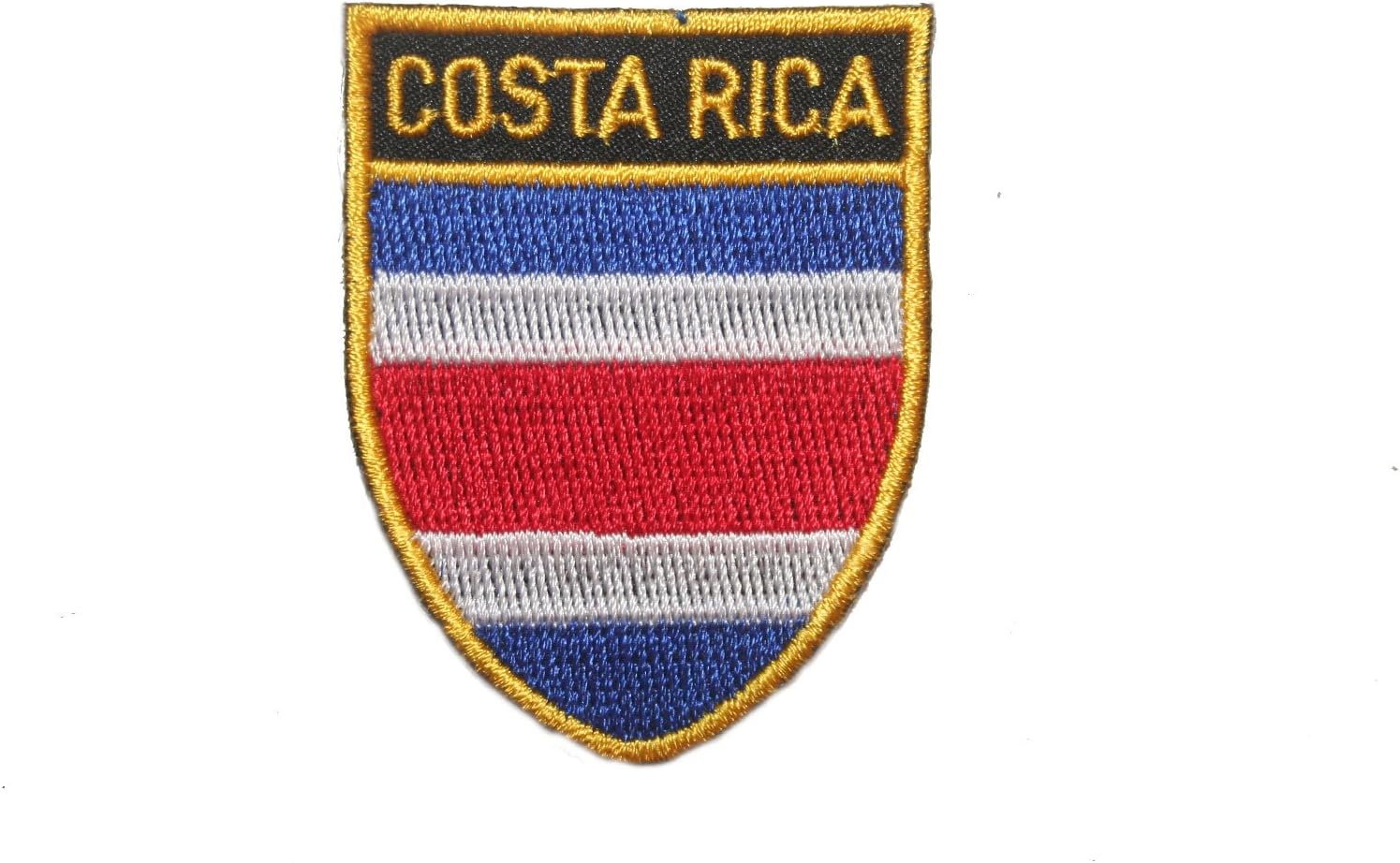 Costa Rica Country Flag OVAL SHIELD Embroidered Iron on Patch Crest ...