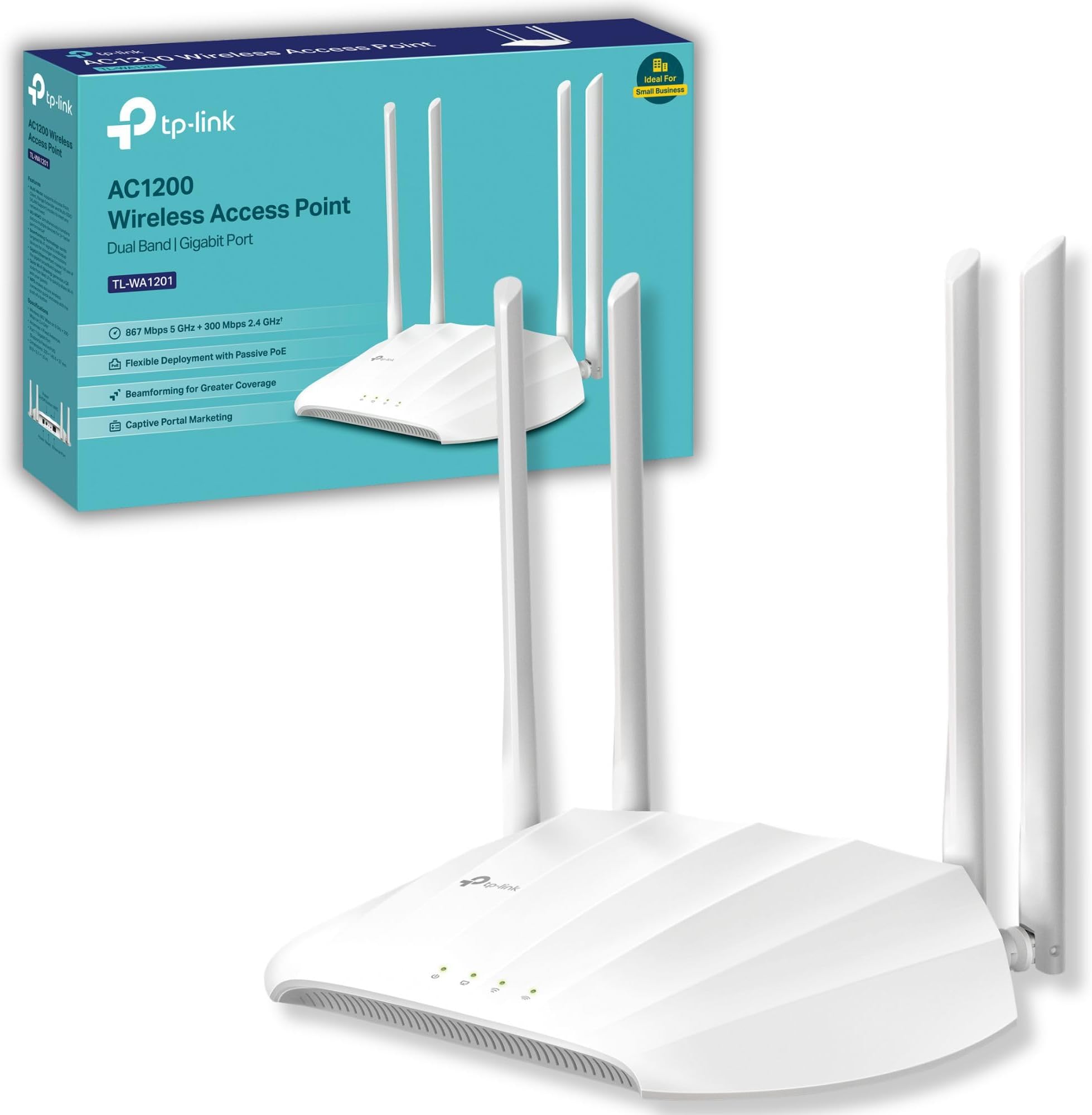 TP-Link TL-WA1201 Access Point Dual Band AC1200, Supports Passive PoE ...