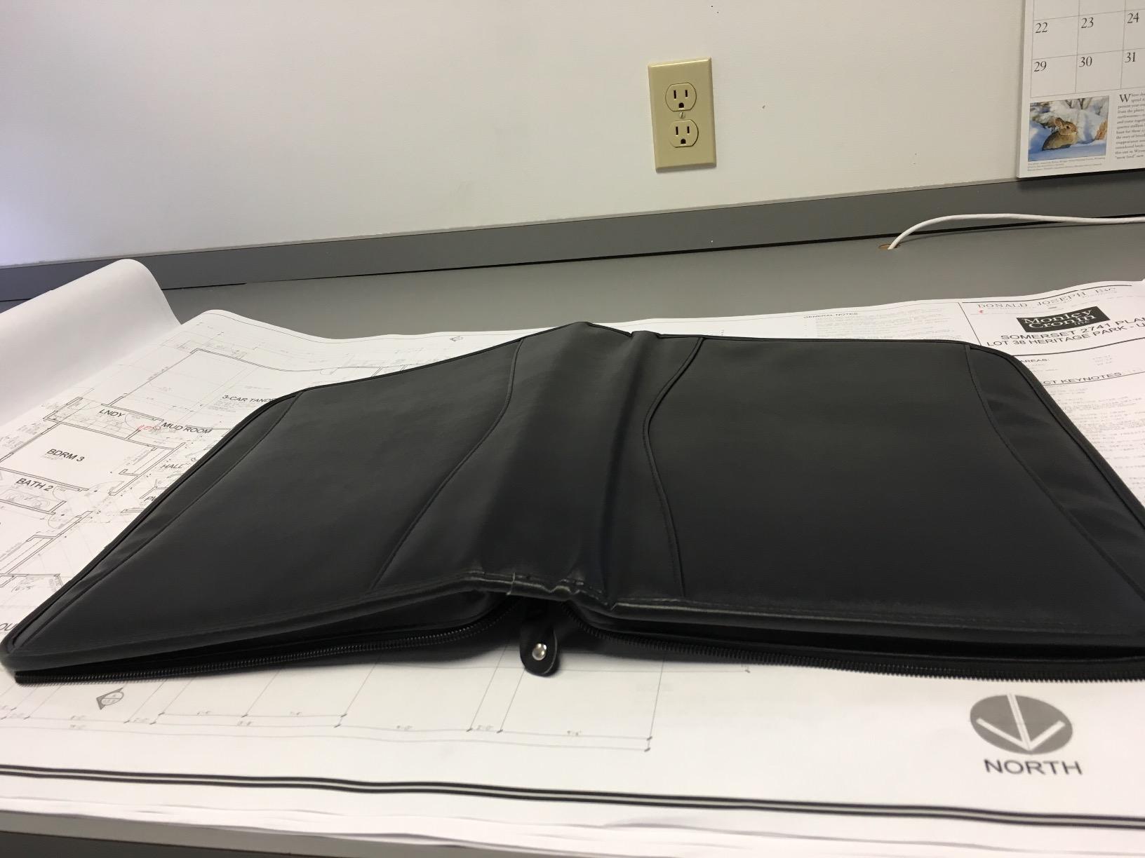 Amazon.com: Briefcase 3-Ring Binder Folder Portfolio Organizer Planner ...