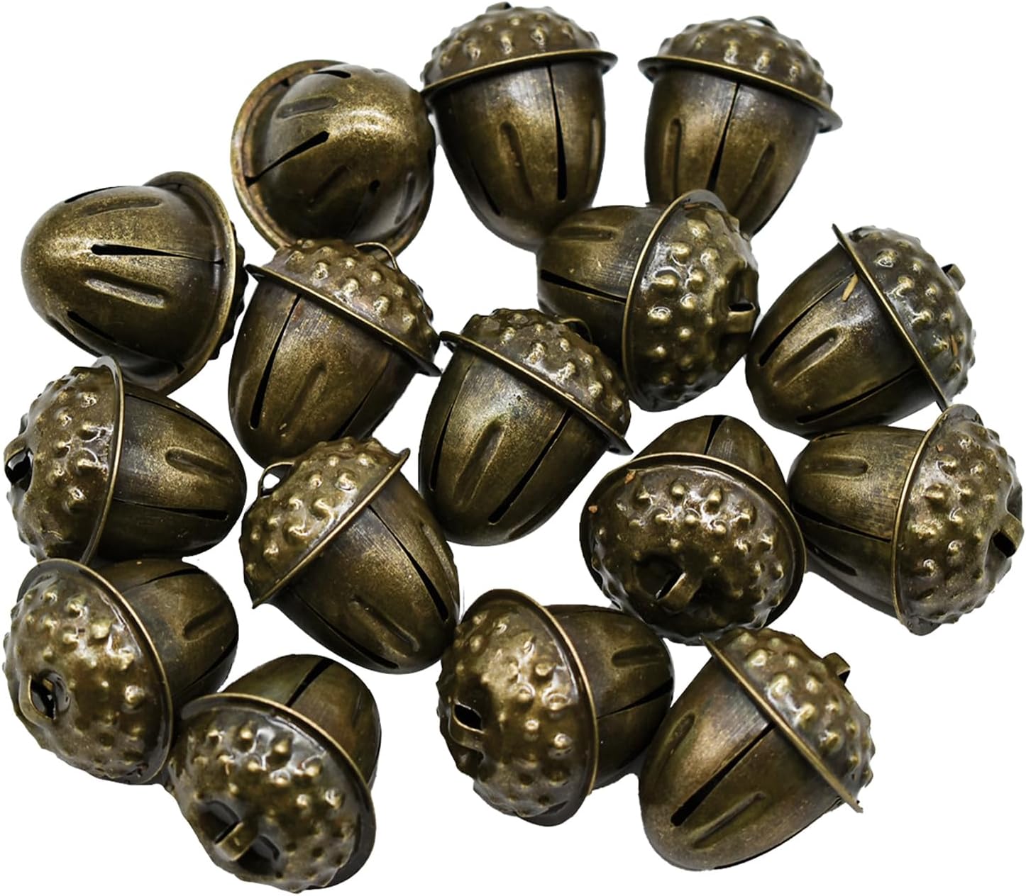 Amazon.com: Generic 20Pcs Vintage Bronze Jingle Bells Christmas ...