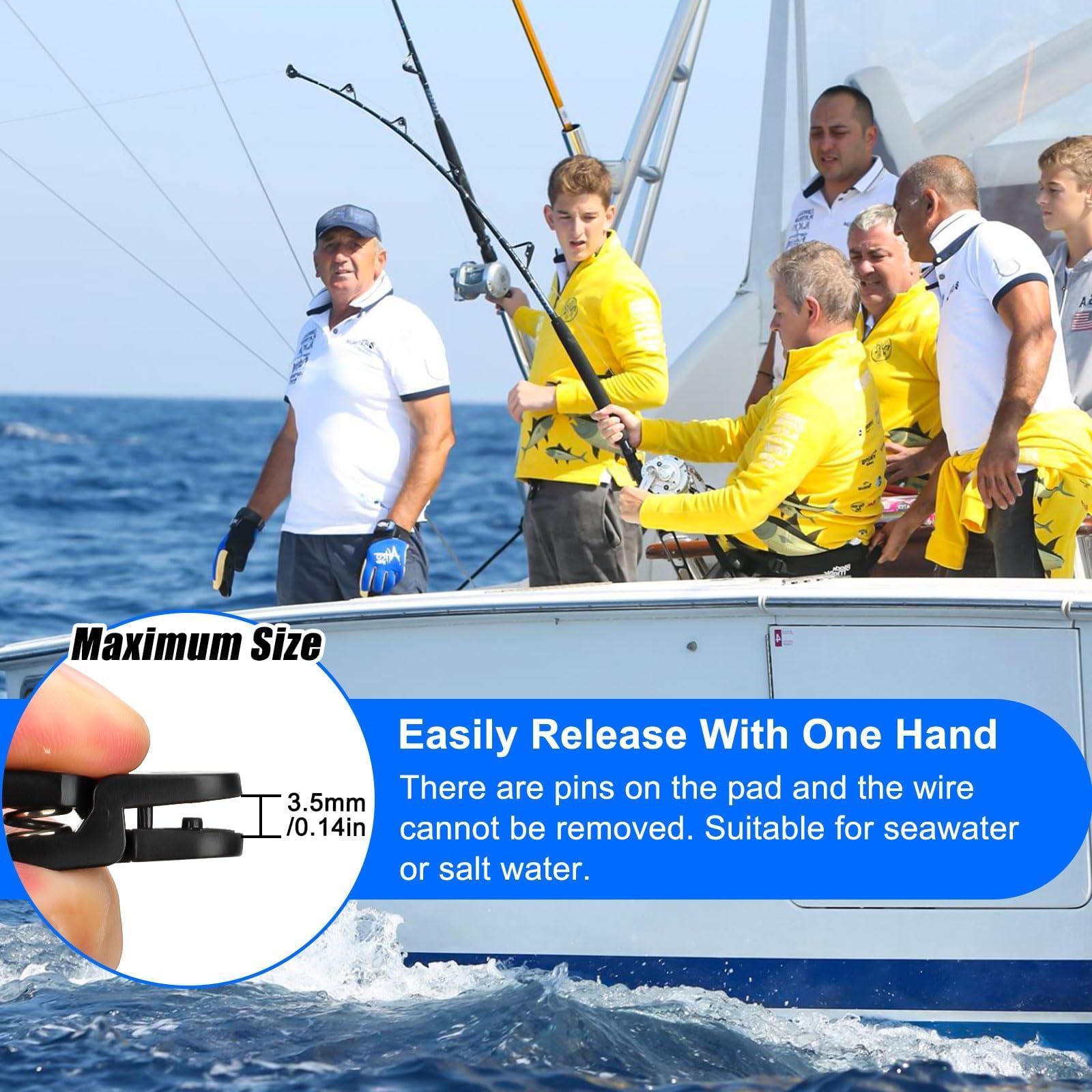 Snapklik.com : TSV Fishing Downrigger Release Line Clips, 10PCS Release ...